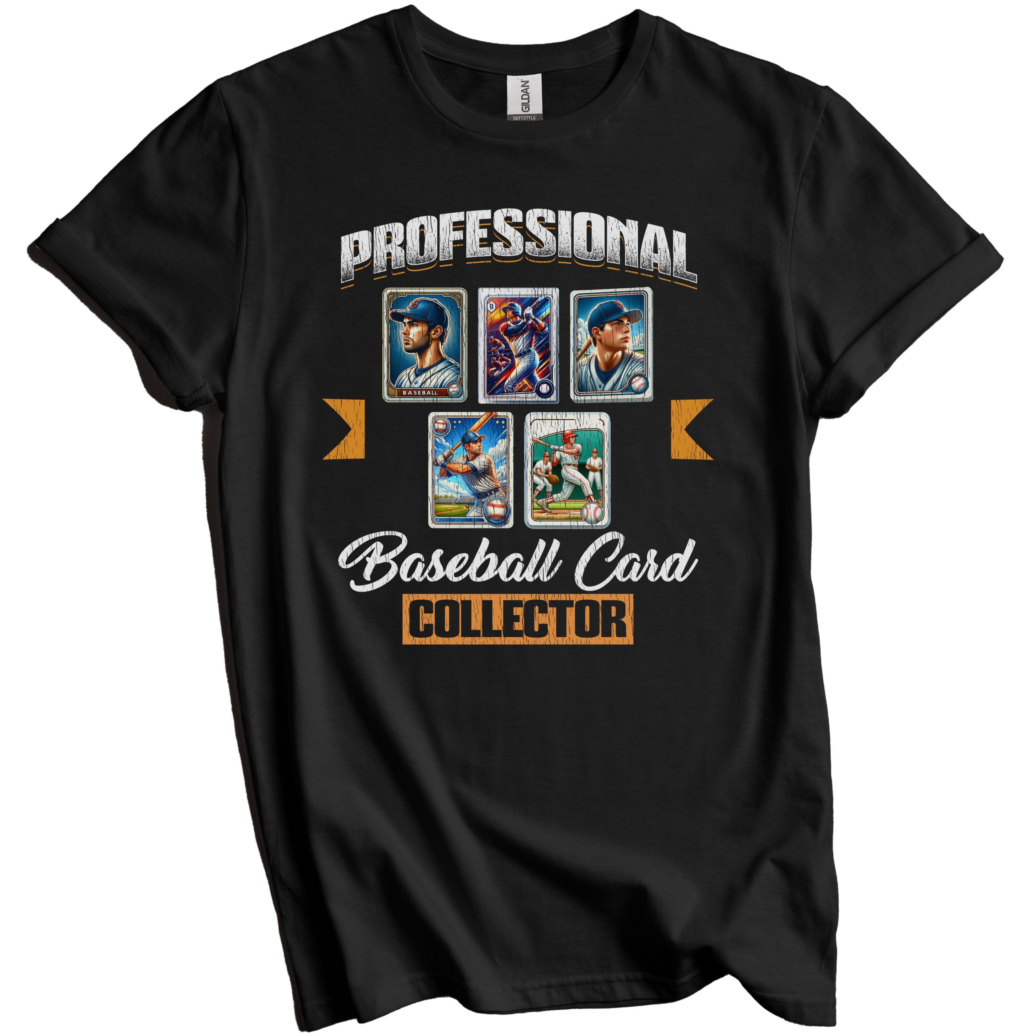 Professional Baseball Card Collector Funny Sports Cards T-Shirt ...