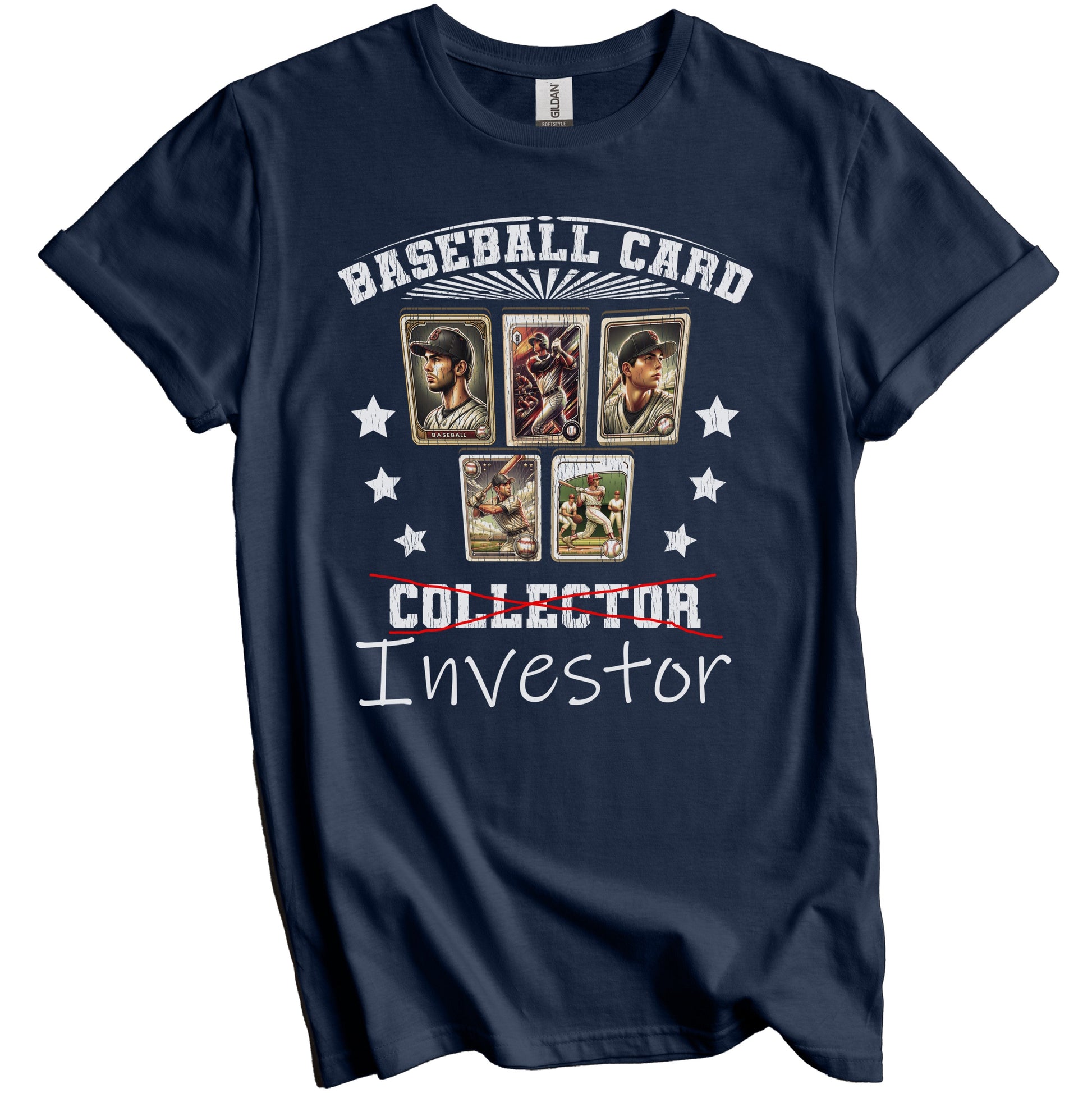 Baseball Card Investor Funny Baseball Card Collection T-Shirt – Really ...