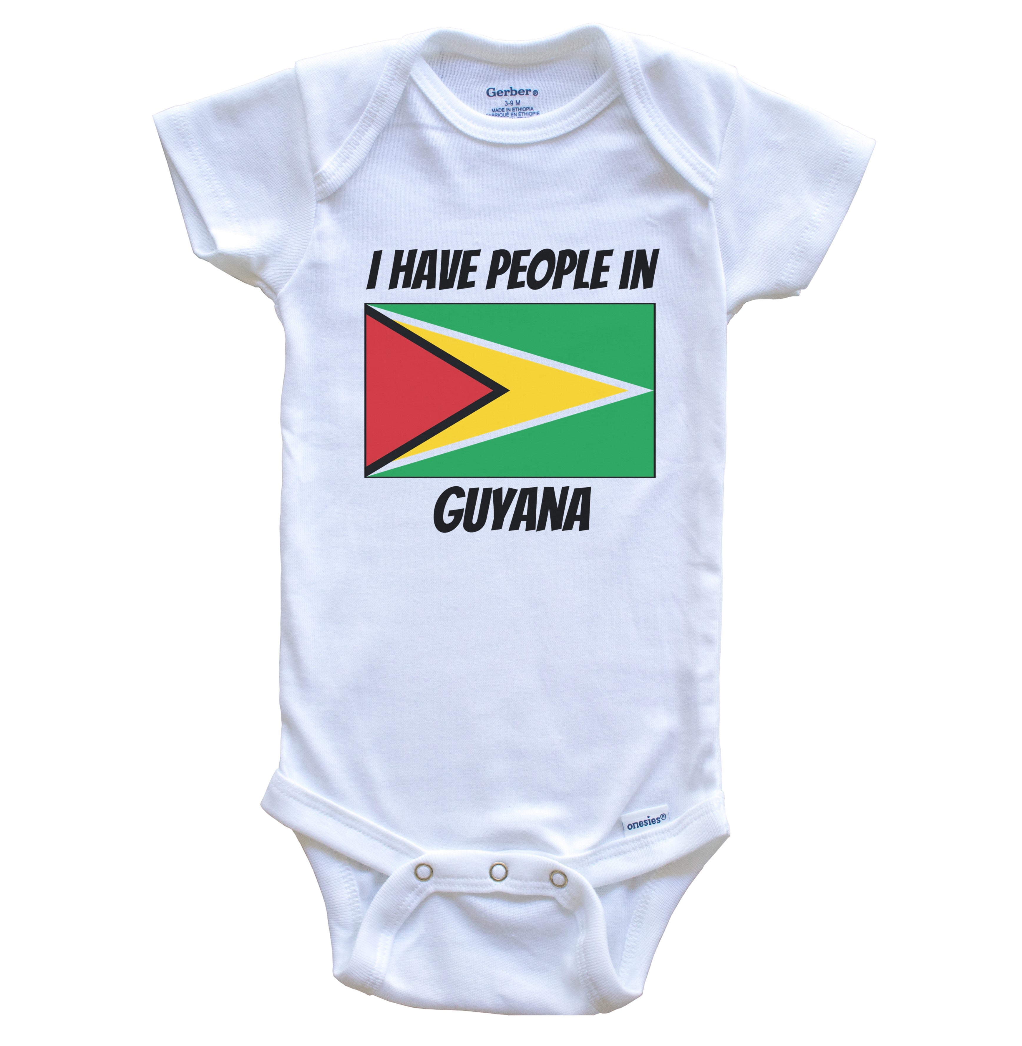 Guyanese Flag I Have People In Guyana Baby Bodysuit – Really Awesome Shirts