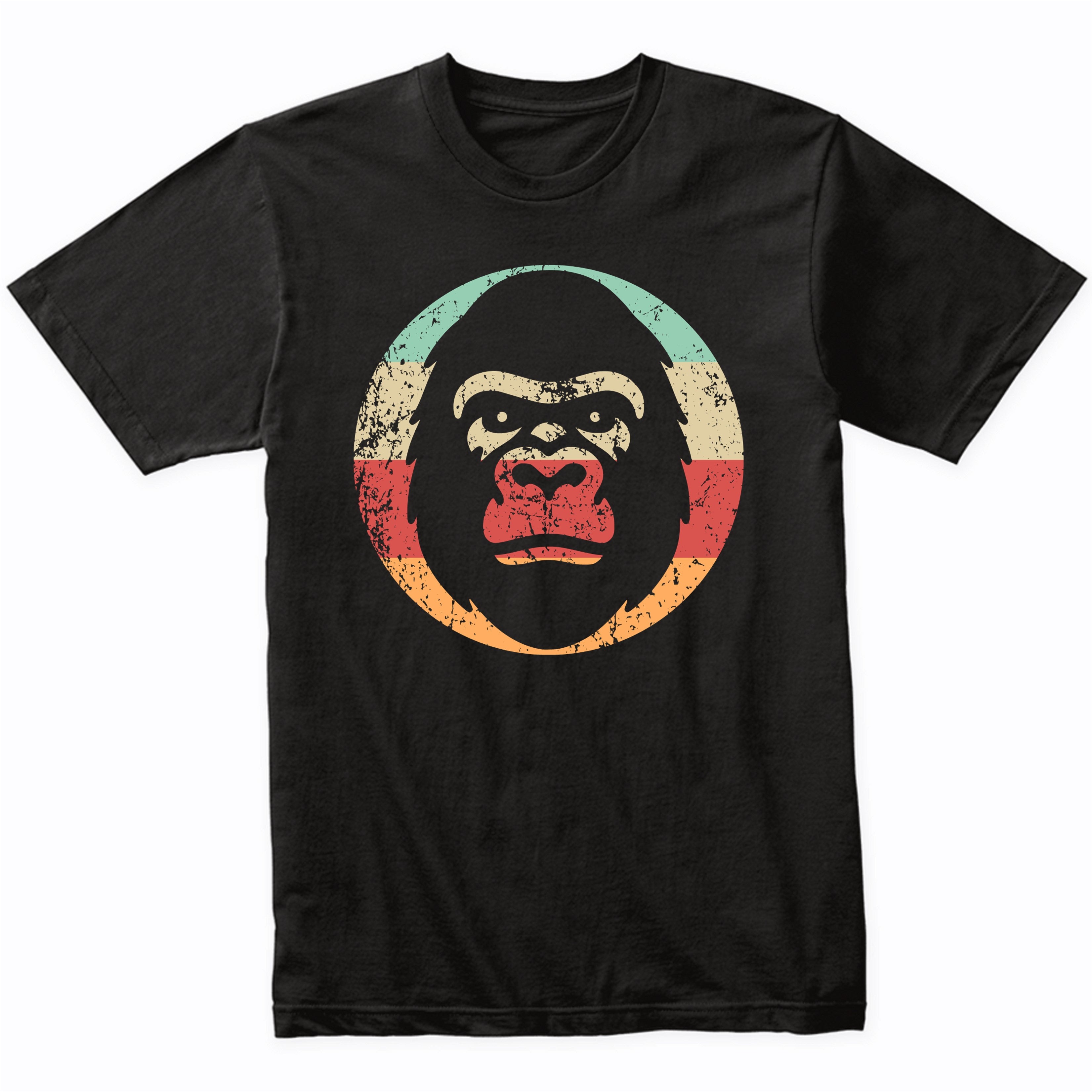 Retro Gorilla Ape Vintage Style Wild Animal Monkey T-Shirt – Really ...