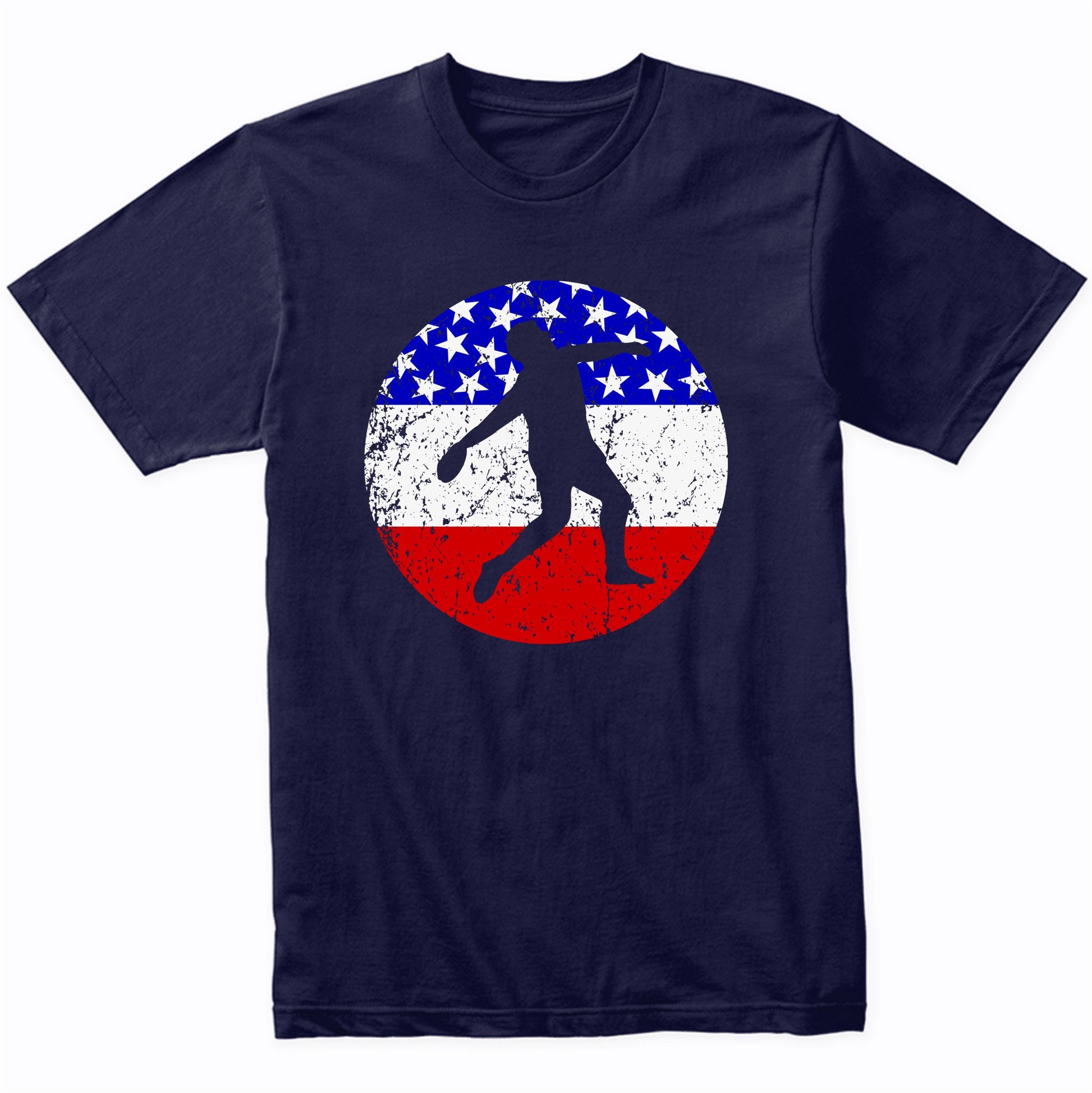 American Flag Discus Throw Shirt - Retro Track And Field T-Shirt ...