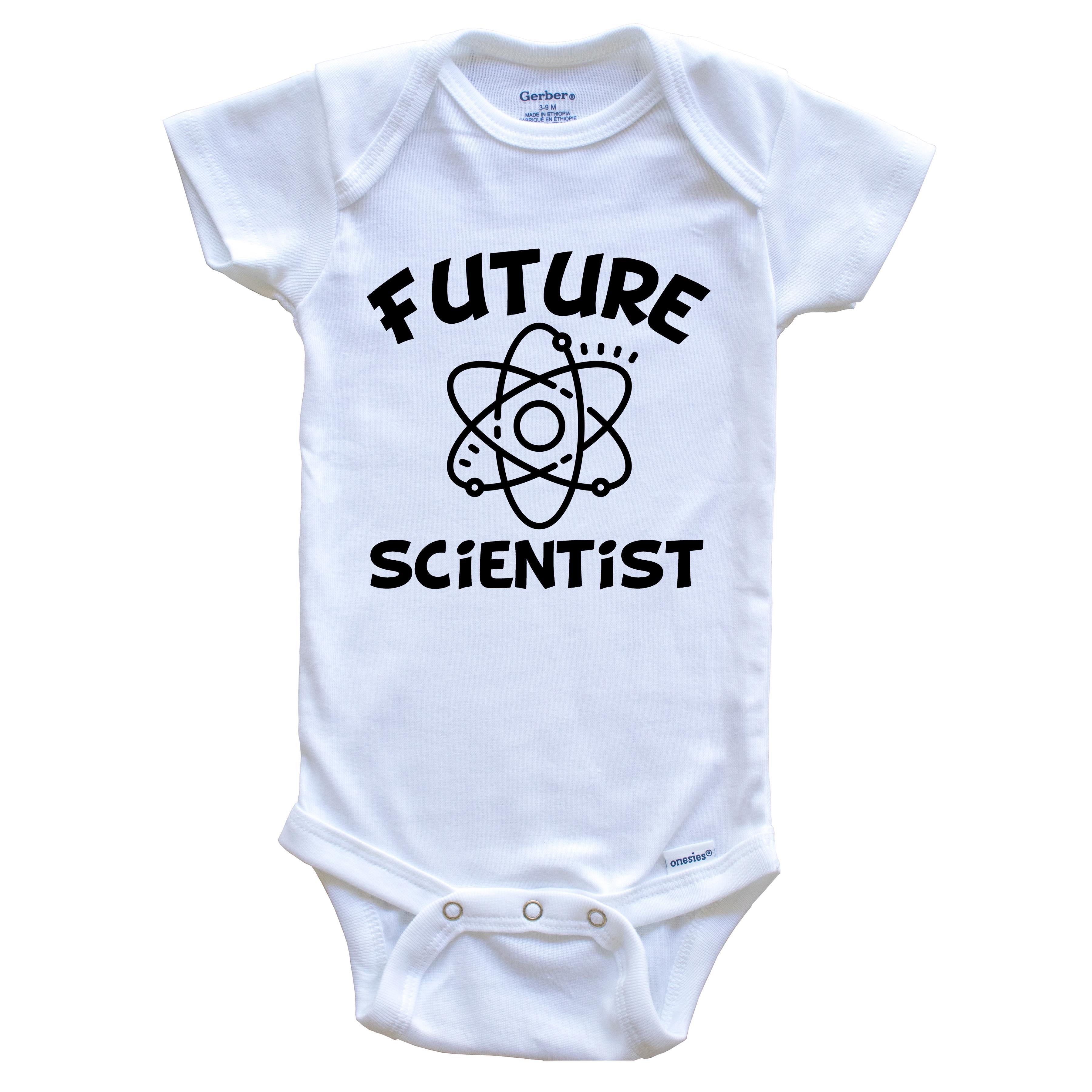 Future Scientist Cute Atom Baby Onesie - One Piece Baby Bodysuit ...