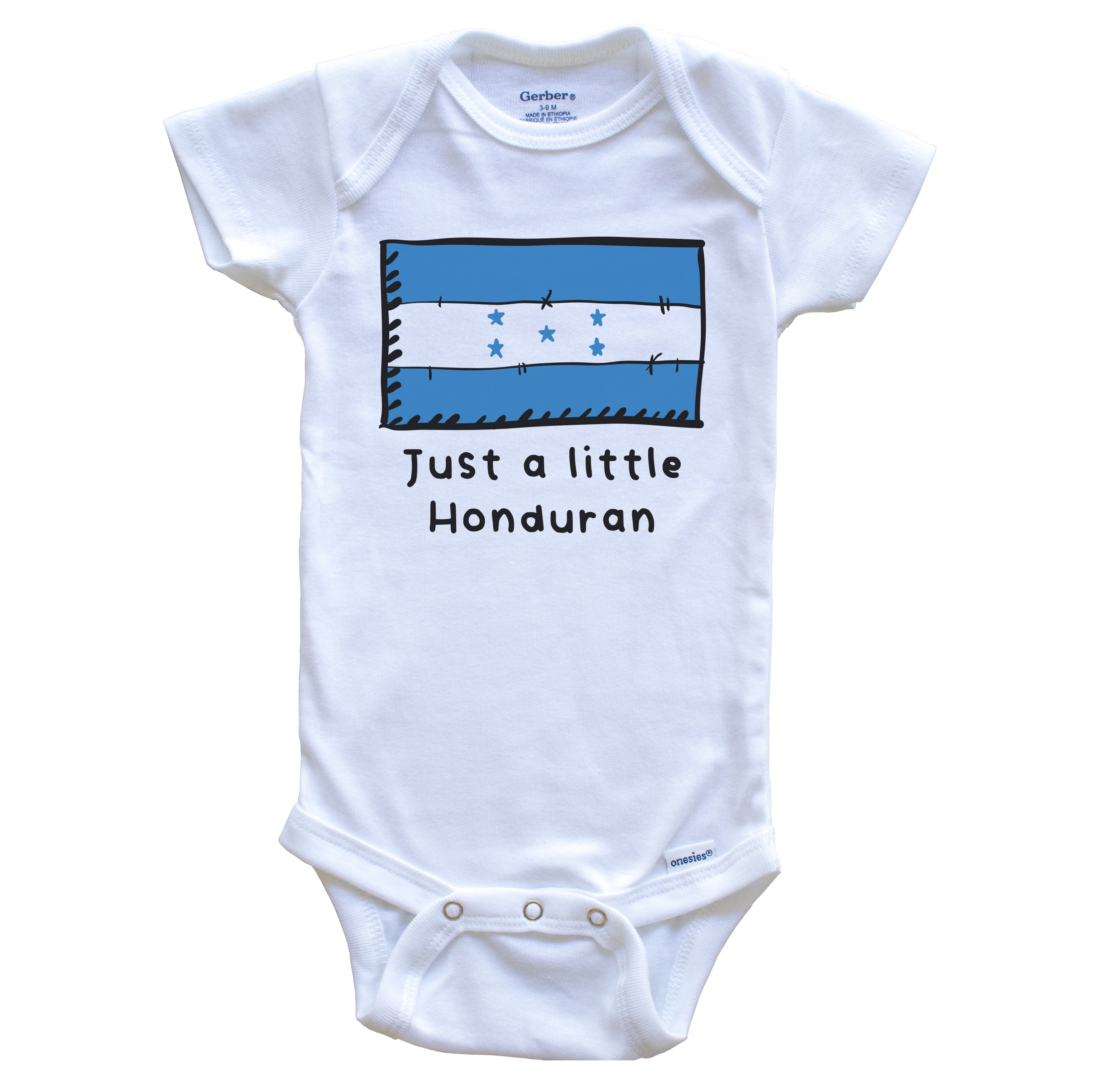 Just A Little Honduran Funny Cute Honduras Flag Baby Onesie – Really ...